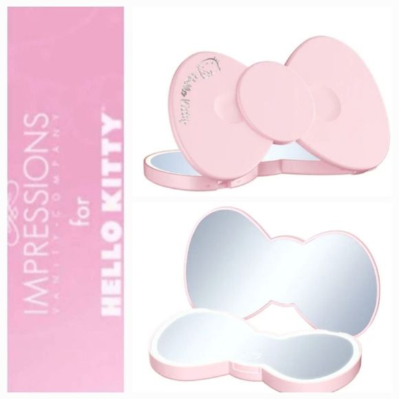 Impressions | Bath | Impressions X Hello Kitty Bow Led Compact Mirror ...